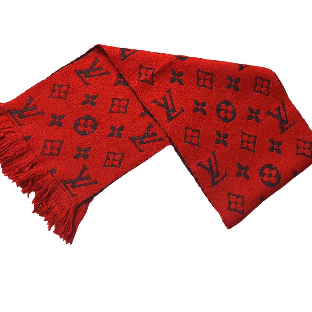 Louis Vuitton Lv Red & Black Shine Monogram Logomania… - Gem